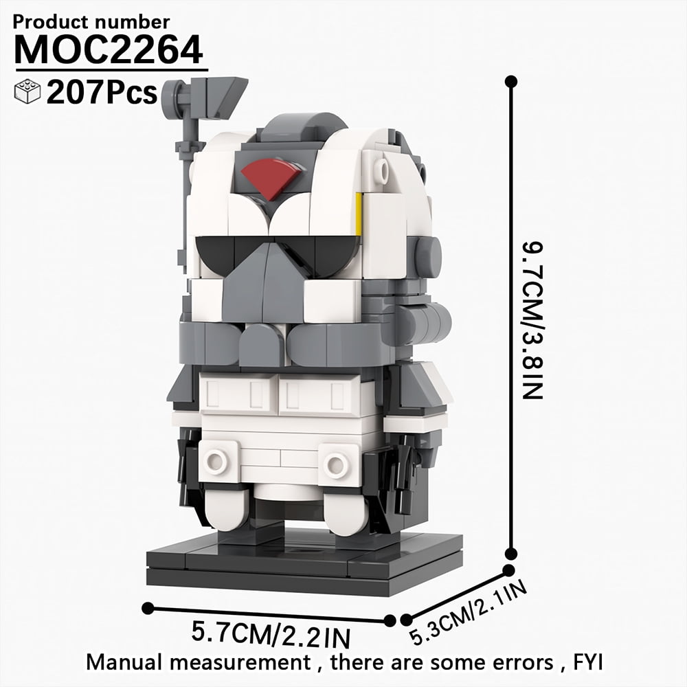 MOOXI Model Series BrickHeadsed Set MOC Bricks Figures Model DIY ...