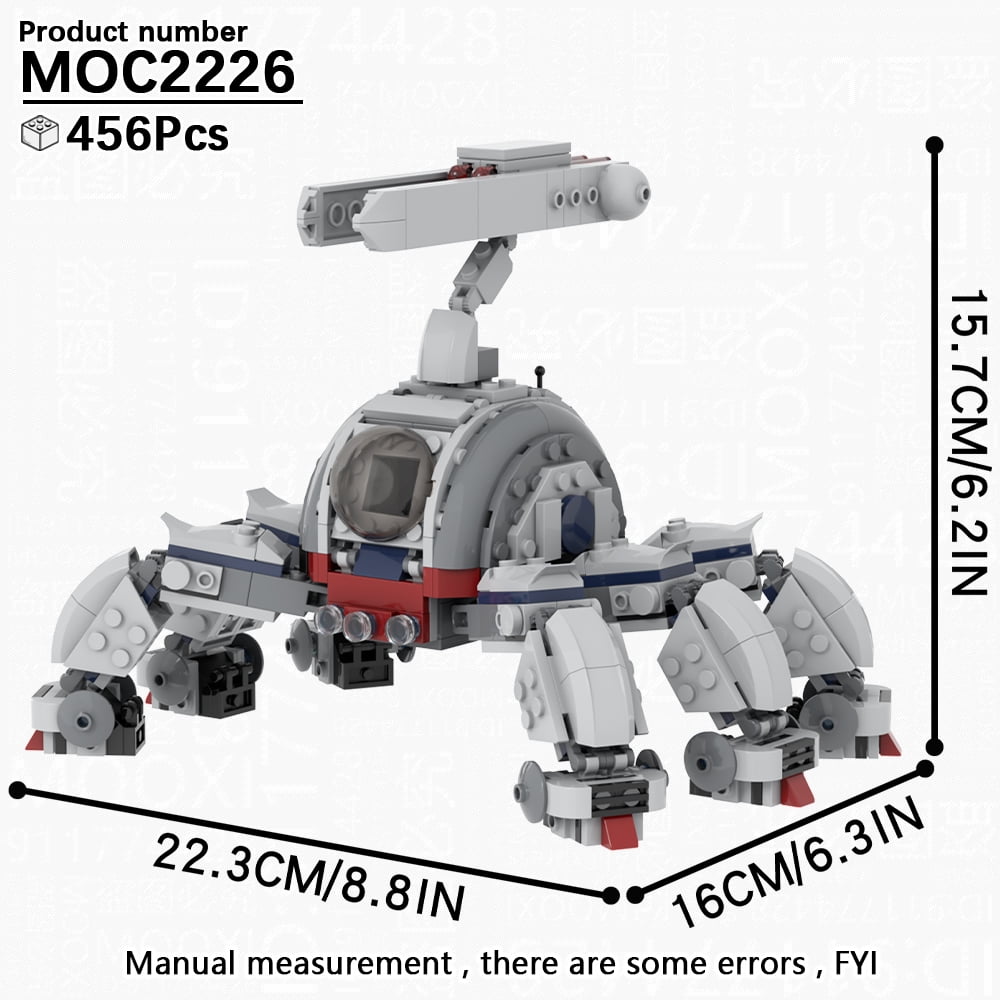 MOOXI Space Wars Walking Machine Model MOC Bricks DIY Diorama Adult ...