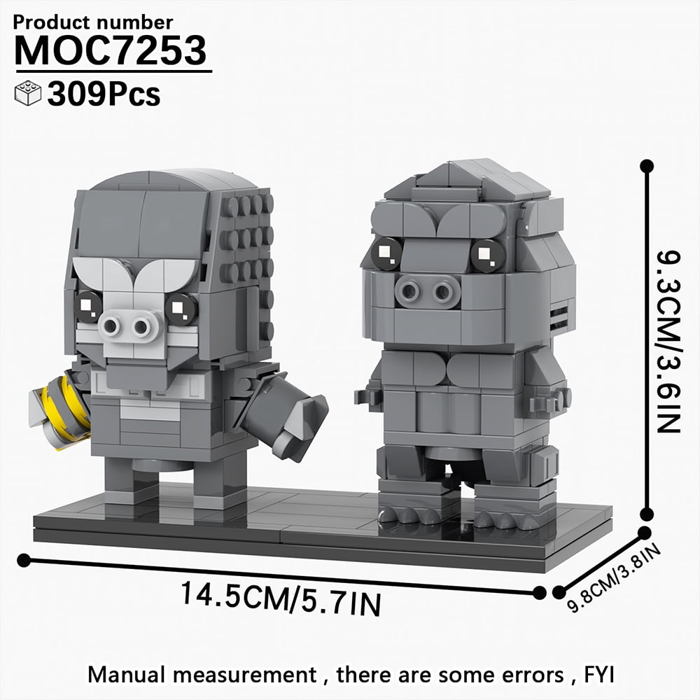 MOOXI Variety Movie Dinosaur Orang Anubis Figure Brickheadzed DIY ...