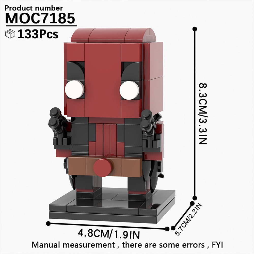 MOOXI Variety Movie Hero Figure Brickheadzed DIY Diorama Assembly Model ...