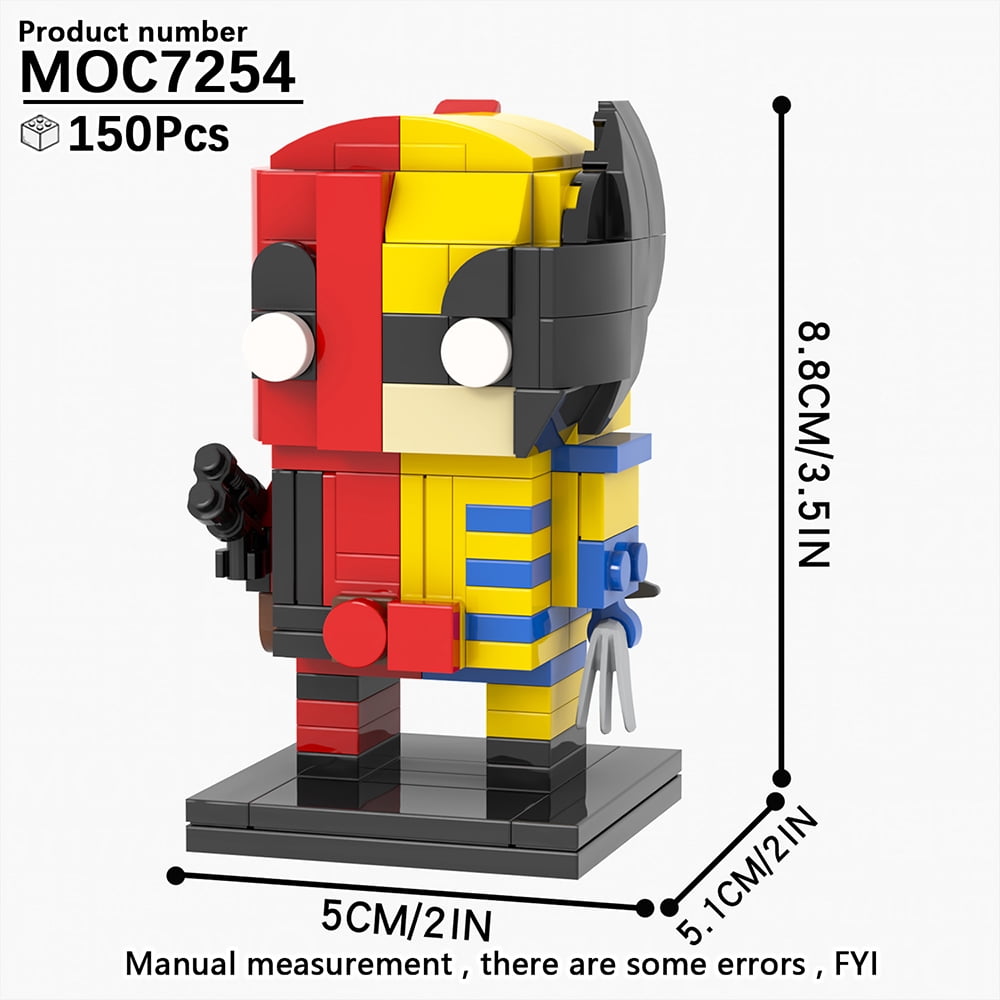 MOOXI Variety Movie Hero Figure Brickheadzed DIY Diorama Assembly Model ...