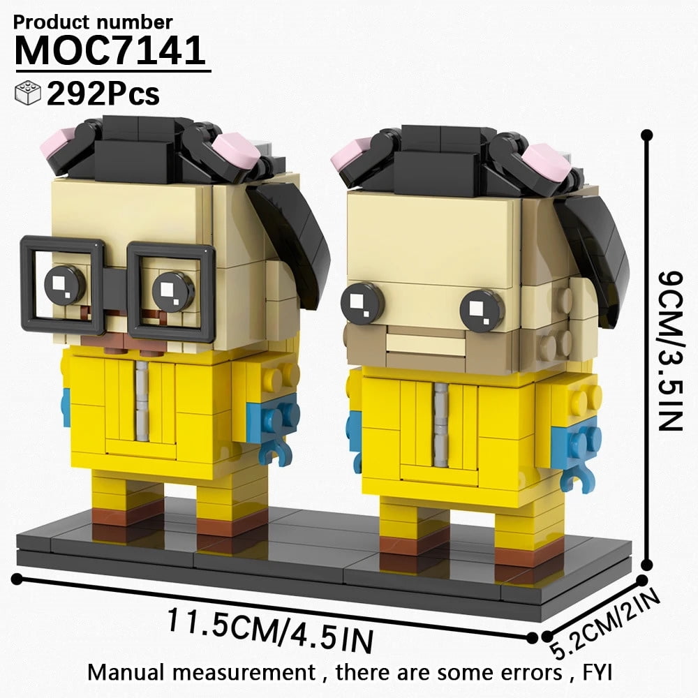 MOOXI Variety Movie Robbers Killer Figure Brickheadzed DIY Diorama ...