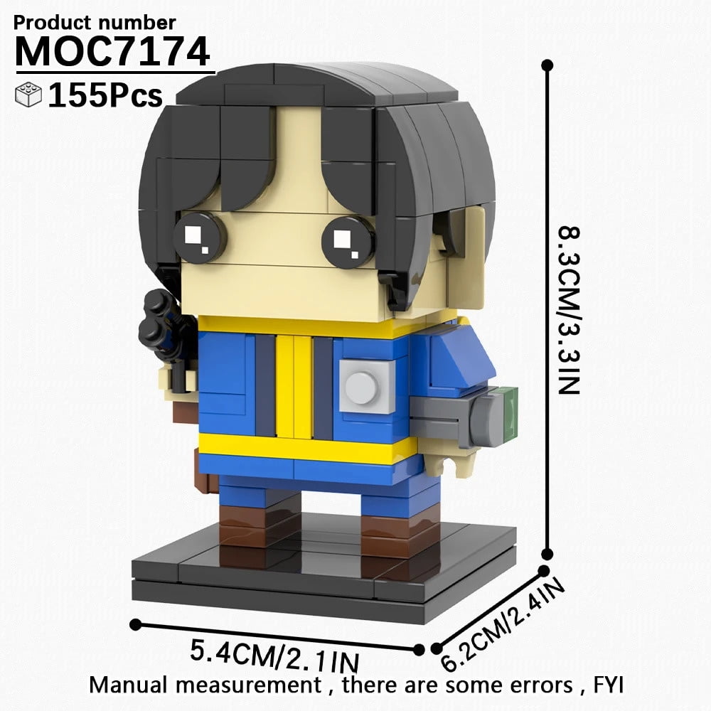 MOOXI Variety Movie Robbers Killer Figure Brickheadzed DIY Diorama ...