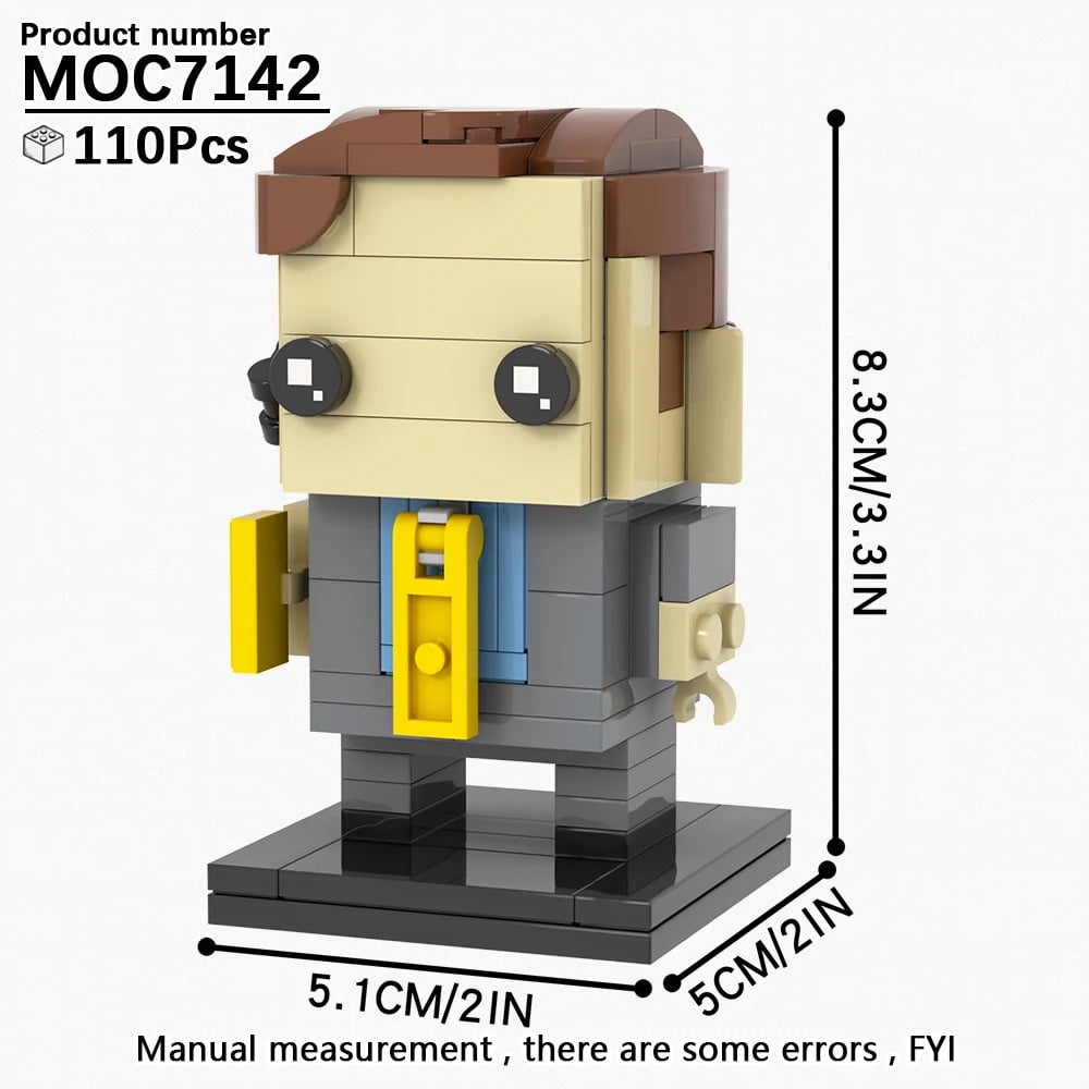 MOOXI Variety Movie Robbers Killer Figure Brickheadzed DIY Diorama ...