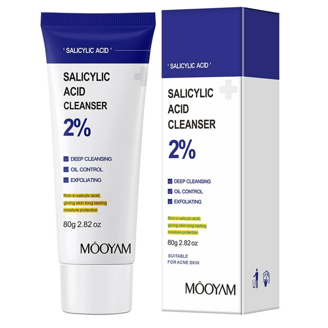 Mooyam 2% Salicylic Acid Cleanser Exfoliant for Face Pore Cleansing ...