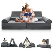 Free Shipping! Polar Aurora 6-Piece Folding Convertible Kids Couch Play ...
