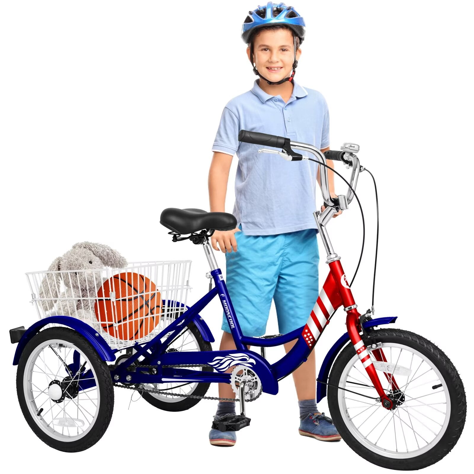 MOPHOTO 16 inch Trikes for Beginner Riders, Small Tricycle Single Speed ...