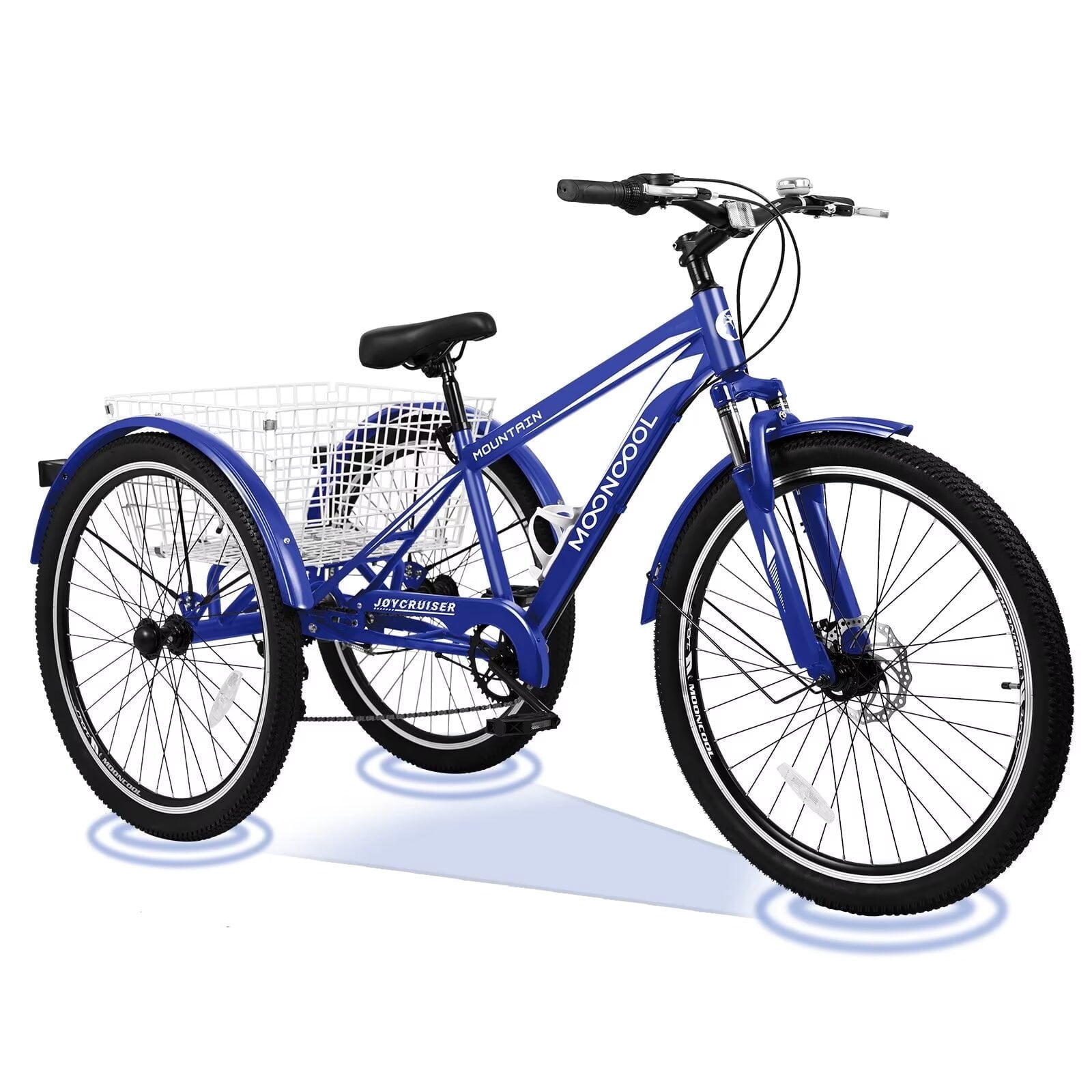 MOPHOTO 7 Speed 26in Adult Tricycle for Adult with Big Basket, Exercise ...