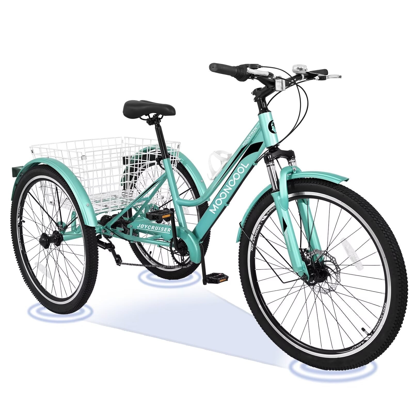 MOPHOTO 7 Speed 26in Adult Tricycle for Adult with Big Basket, Exercise ...