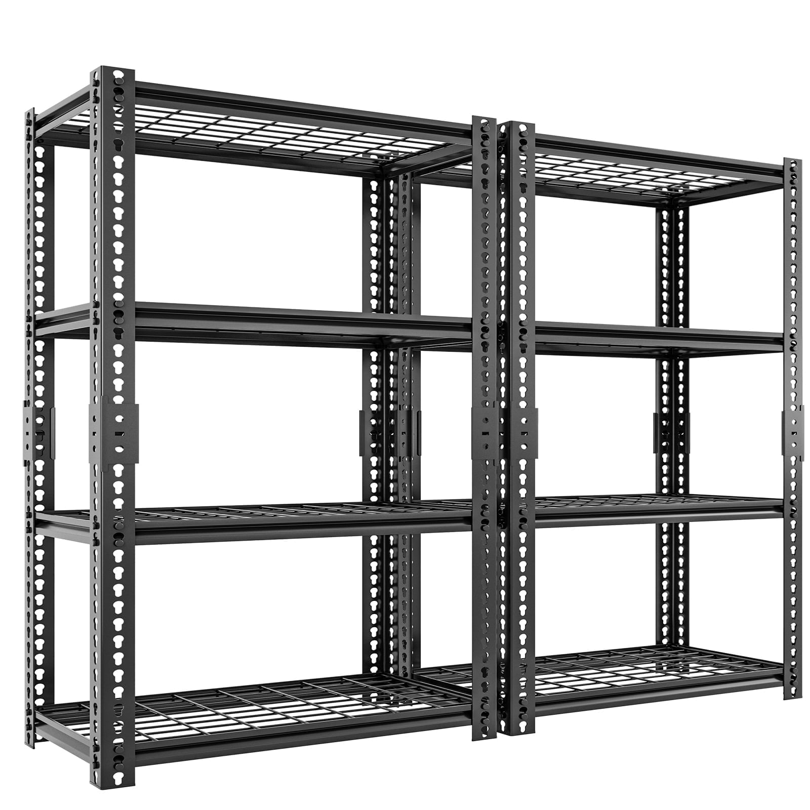 MOPHOTO 32" L x 16" W x 63" H Adjustable 4 Tier Garage Shelving Heavy ...