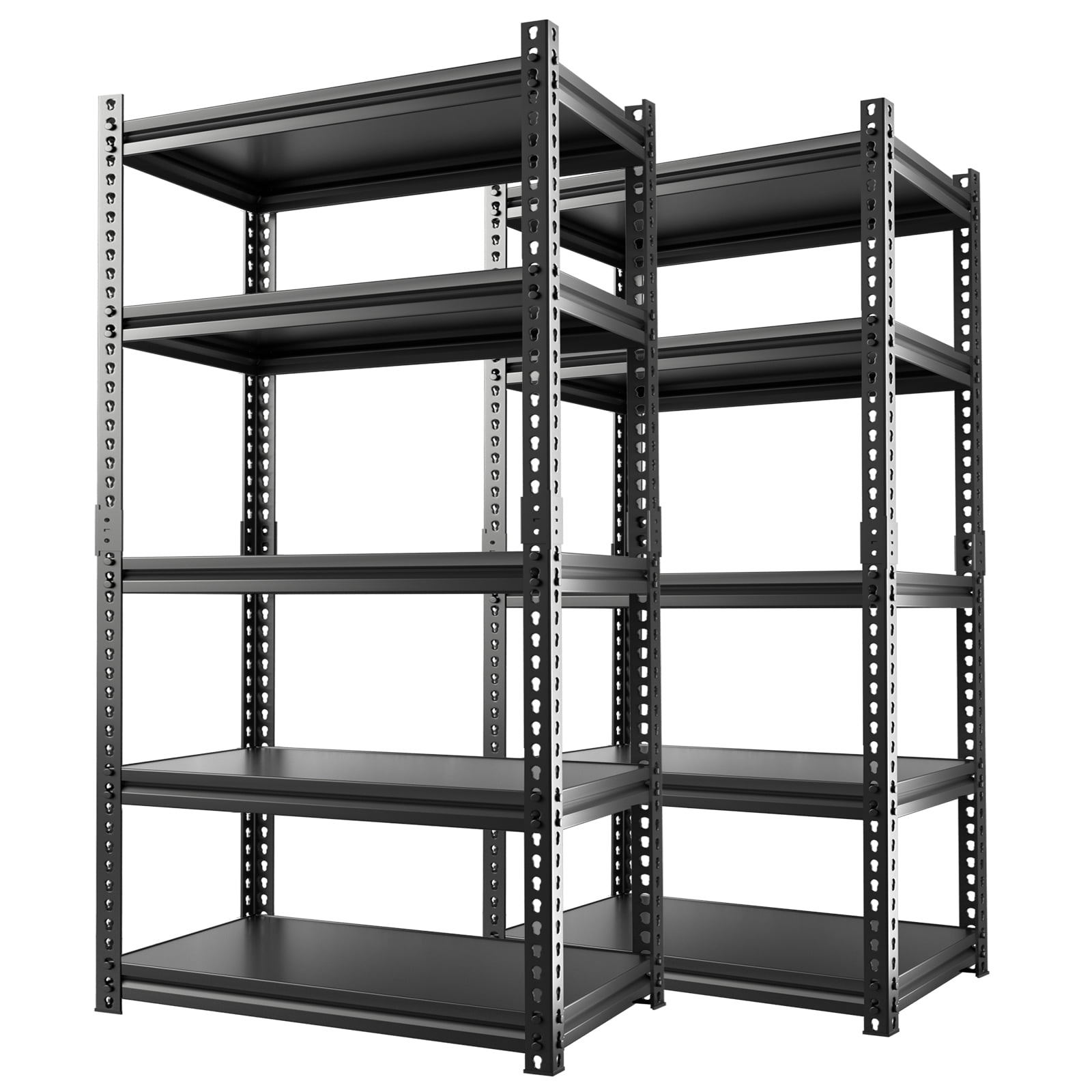 MOPHOTO 36L x 16W x 72H Adjustable Garage Shelving Heavy Duty, Metal ...