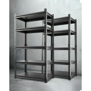 Slsy 5-Tier Adjustable Heavy Duty Steel Shelving Unit, 72"H x 36"W x 18 ...
