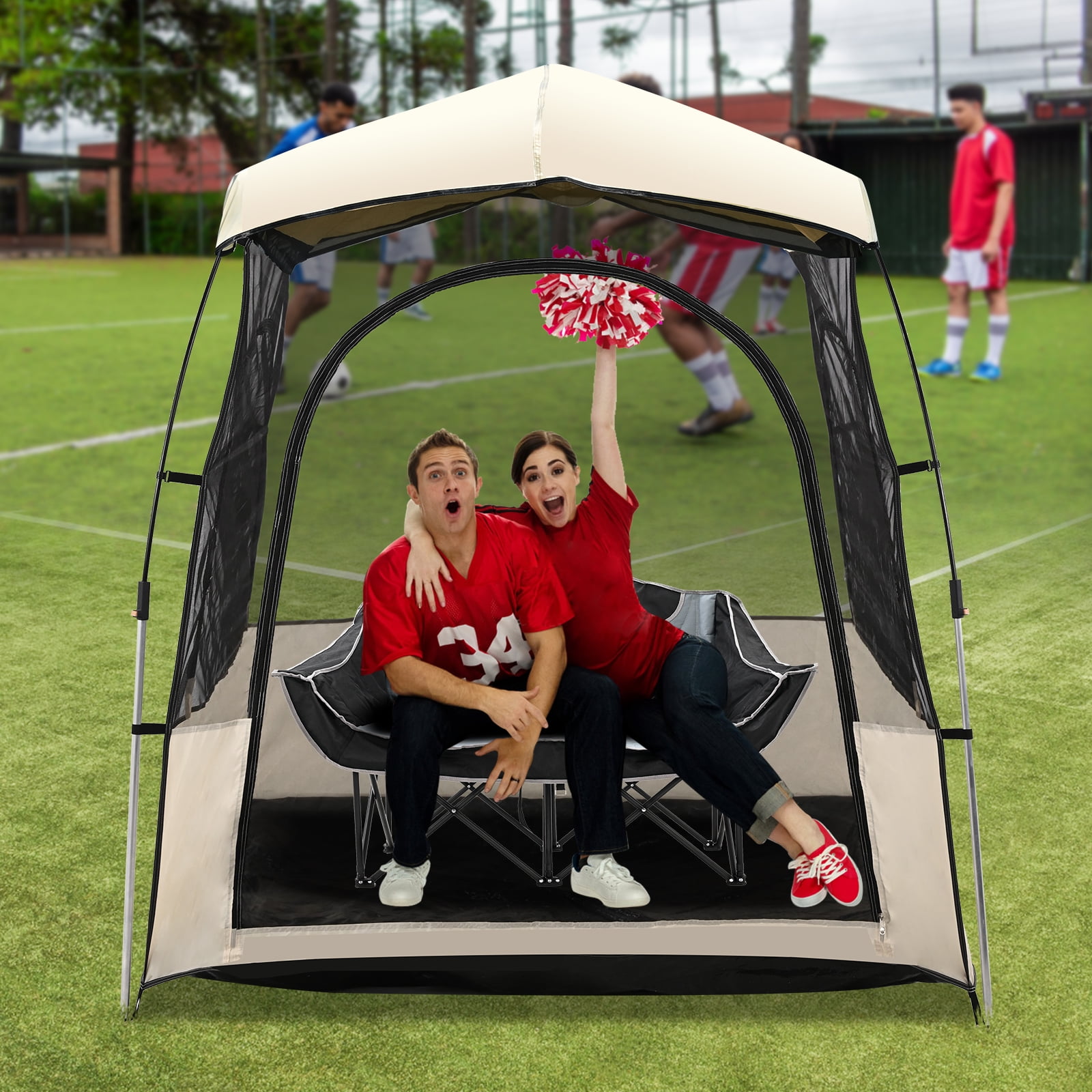 MOPHOTO 3 Person Sports Camping Tent with Carry Bag - Walmart.com