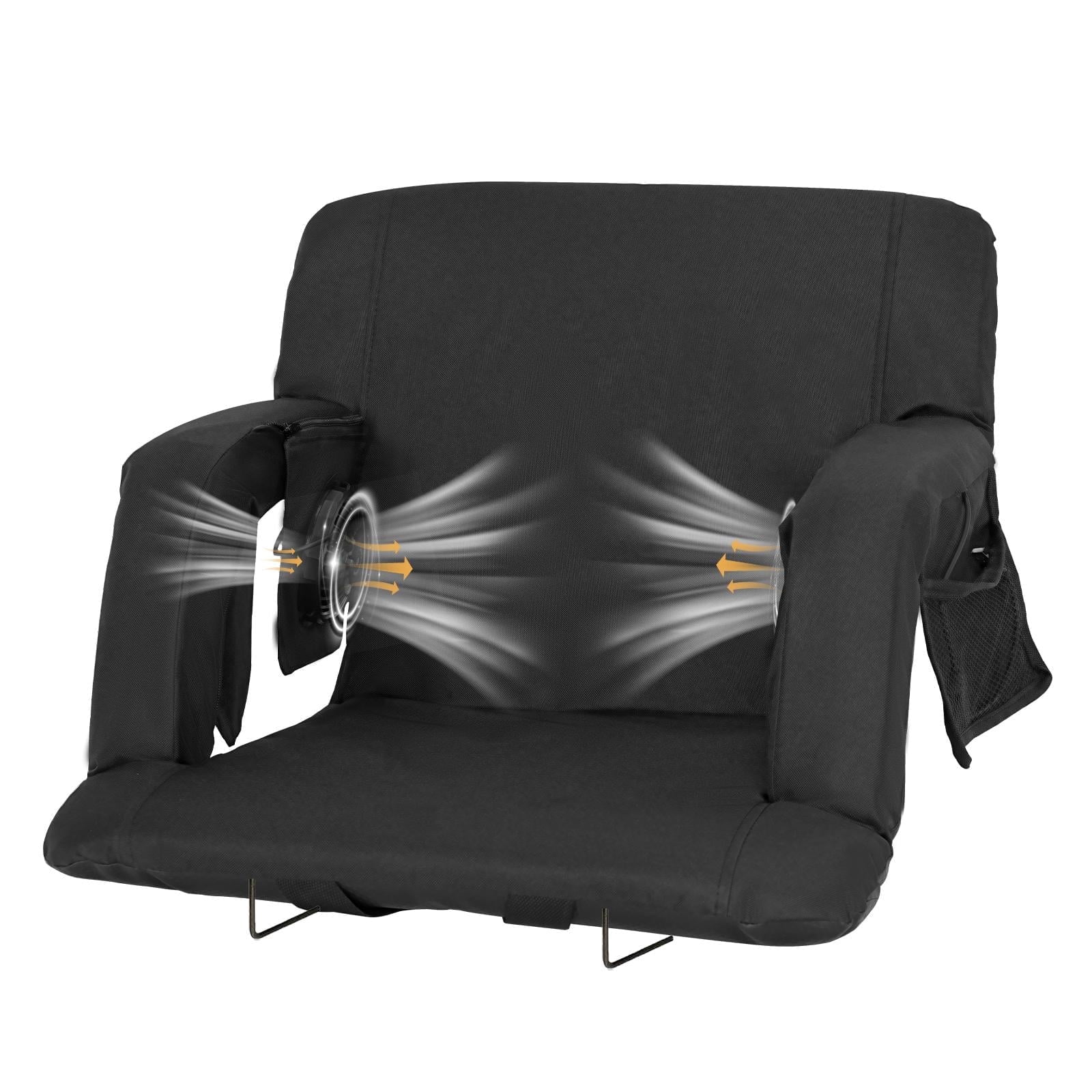 MOPHOTO Oversized Stadium Seats w/Fans,Foldable Stadium Seats with Back ...