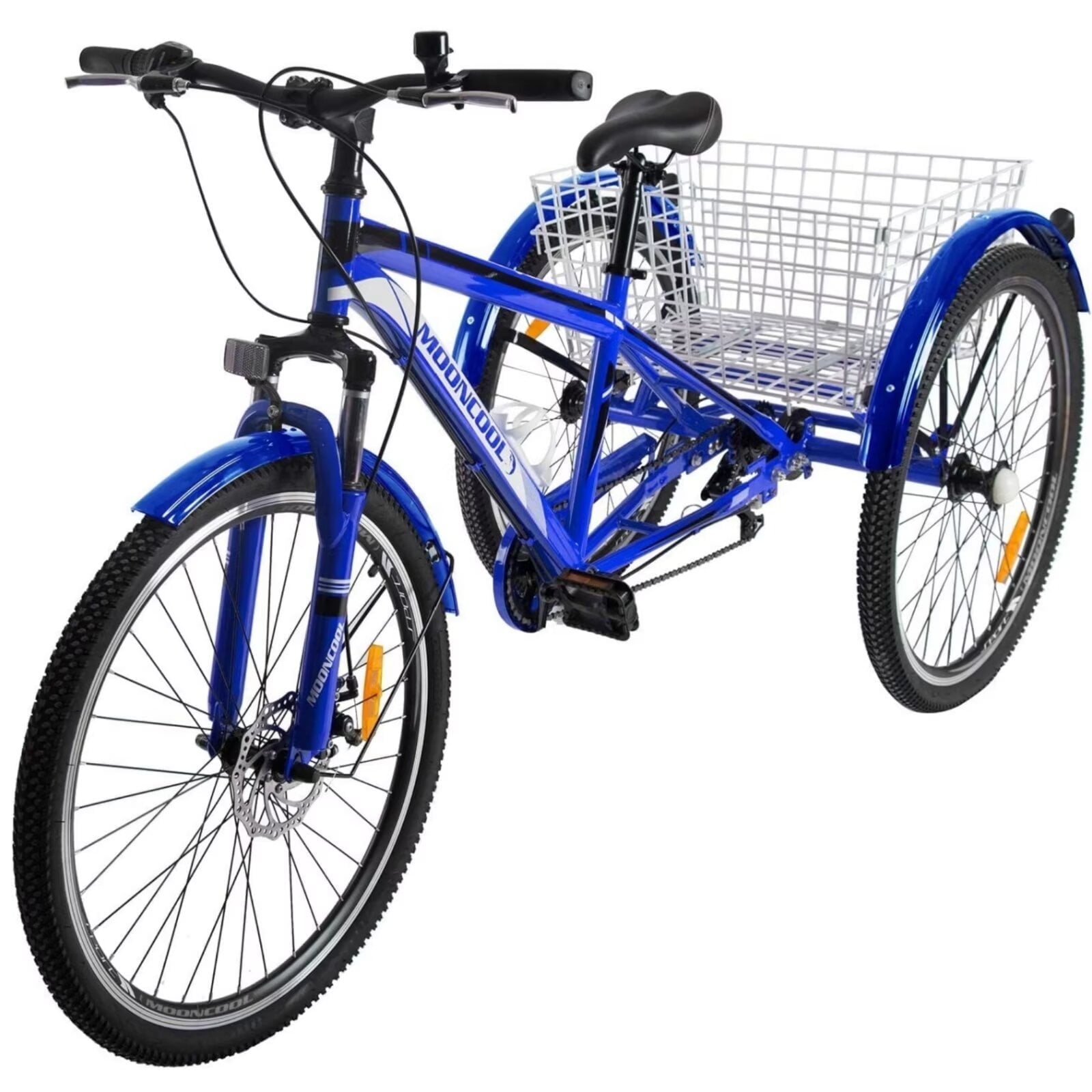 24 inch Mountain Tricycle for Adults, 3 Wheeled 7-Speed Mountain ...