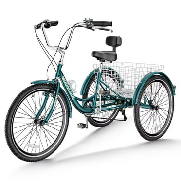 Mantis Tri-Rad 20 Inch Single Speed Adult Folding Tricycle, Blue ...