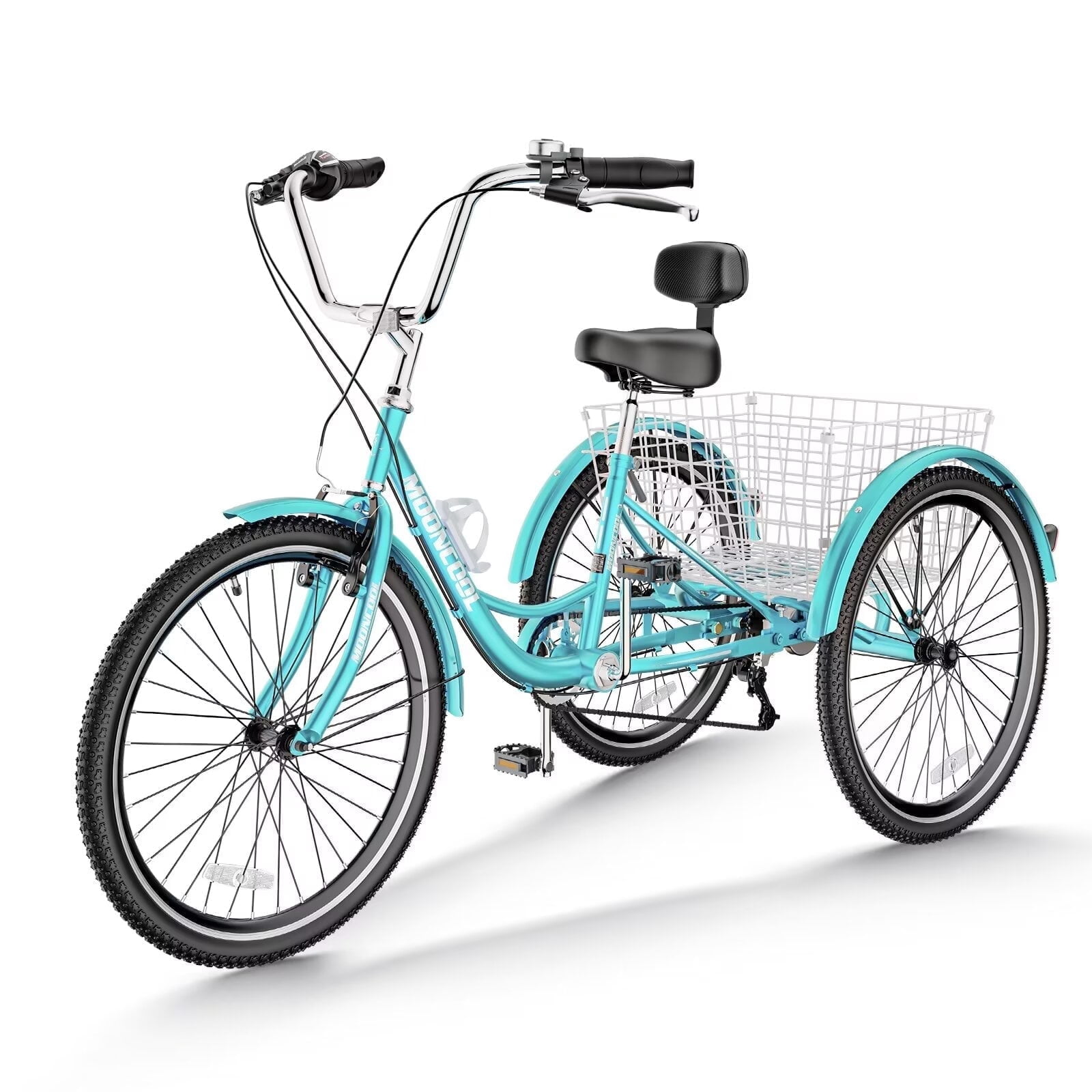 MOPHOTO 20"/24"/26" Tricycle for Adults Seniors with Big Basket, 7 ...