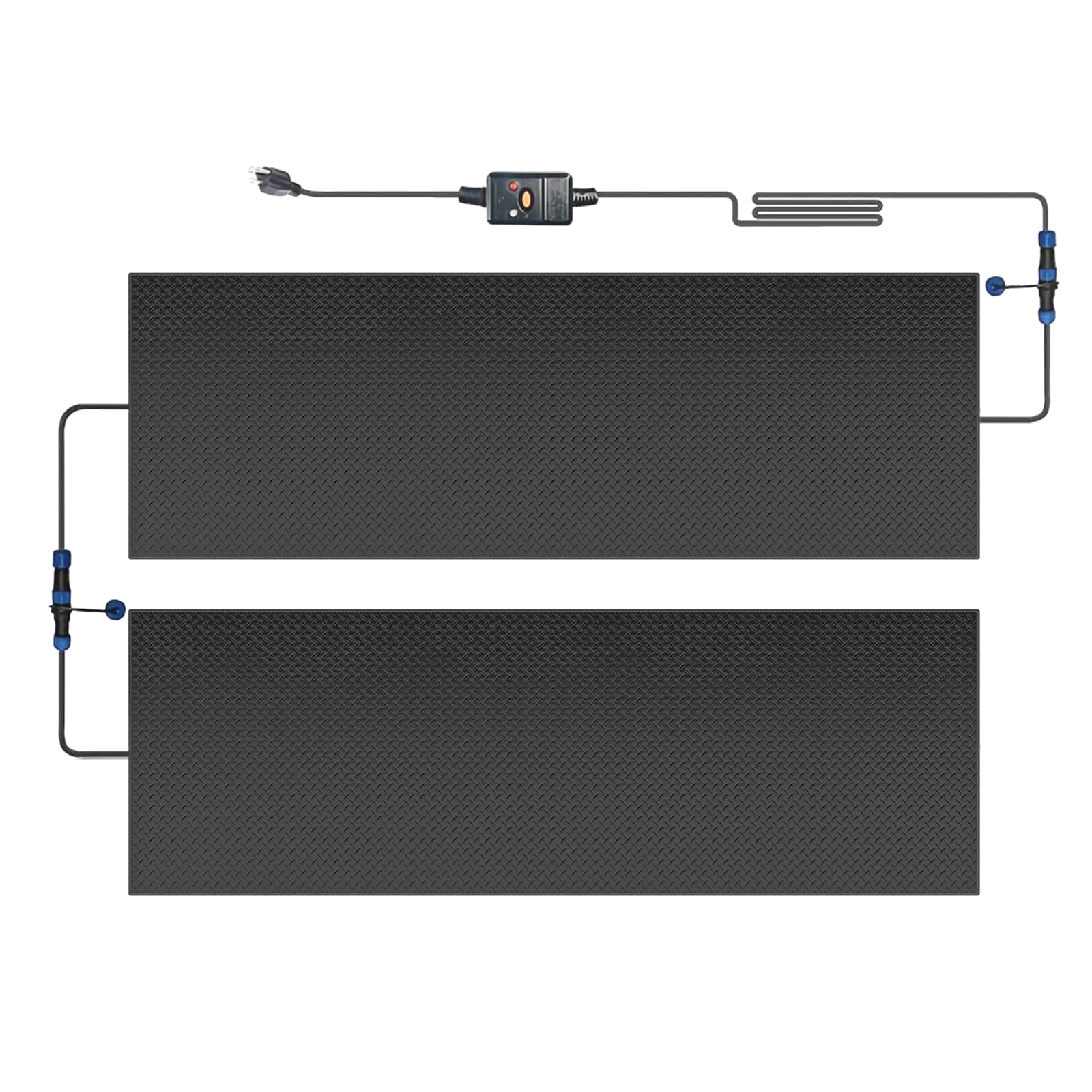 MOPHOTO Heated Snow Melting Mats Outdoor for Walkway, 2PK 20x60 Heated ...