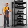 MOPHOTO 5-Tier Storage Shelf 2000 LBS Capacity, Adjustable Heavy Duty ...