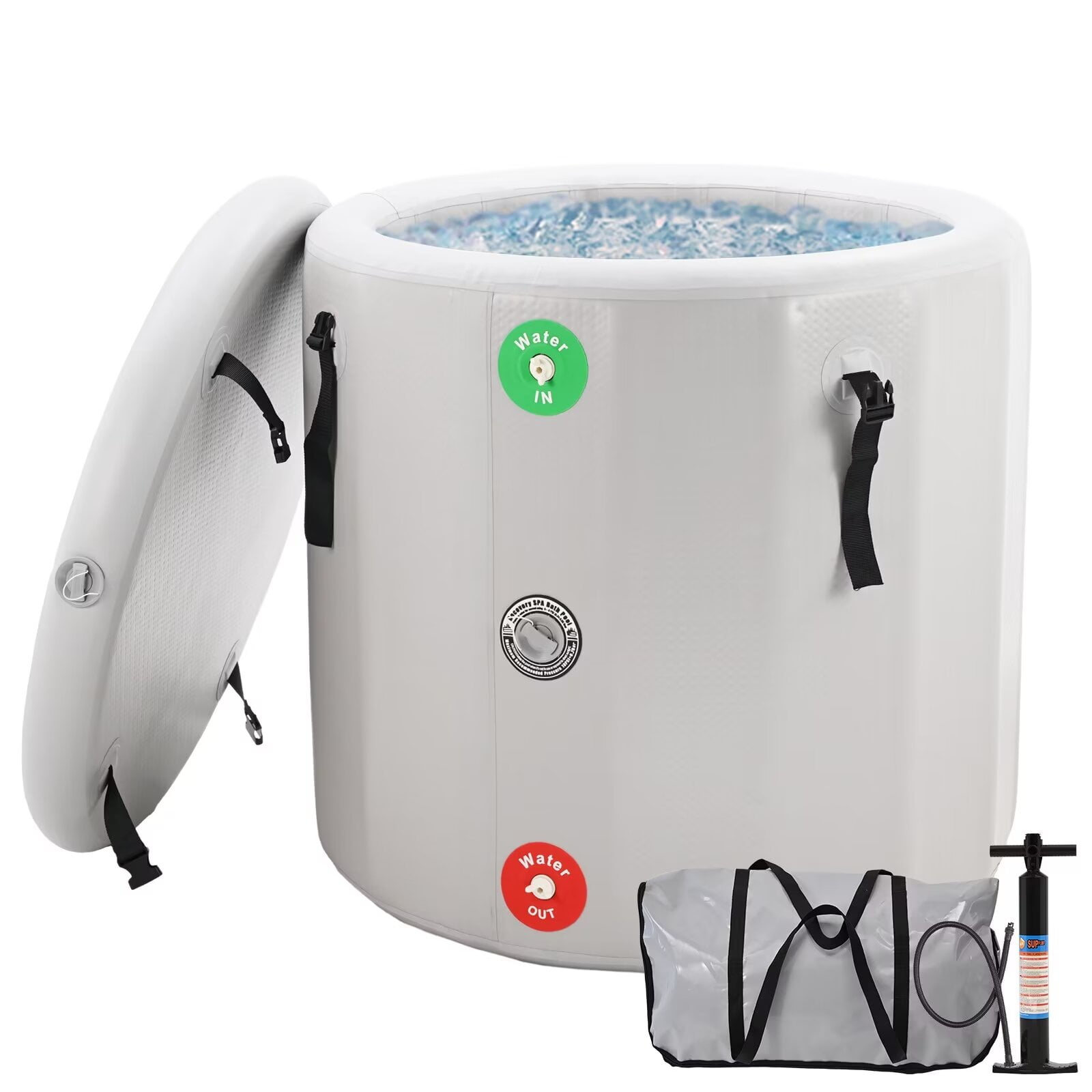 MOPHOTO Inflatable Oval Ice Bath Cold Plunge Tub for Athletes, Ice Bath ...