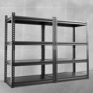 Costway Large Sturdy Utility 5-Tier Adjustable Storage Rack, 71'' Heavy ...
