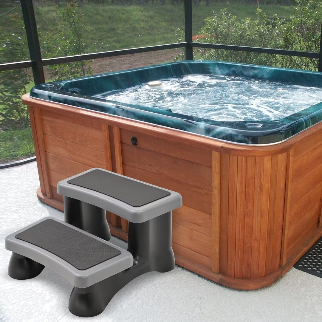 MOPHOTO Universal 2 Slip-Resistant Spa & Hot Tub Step Outdoor Indoor ...