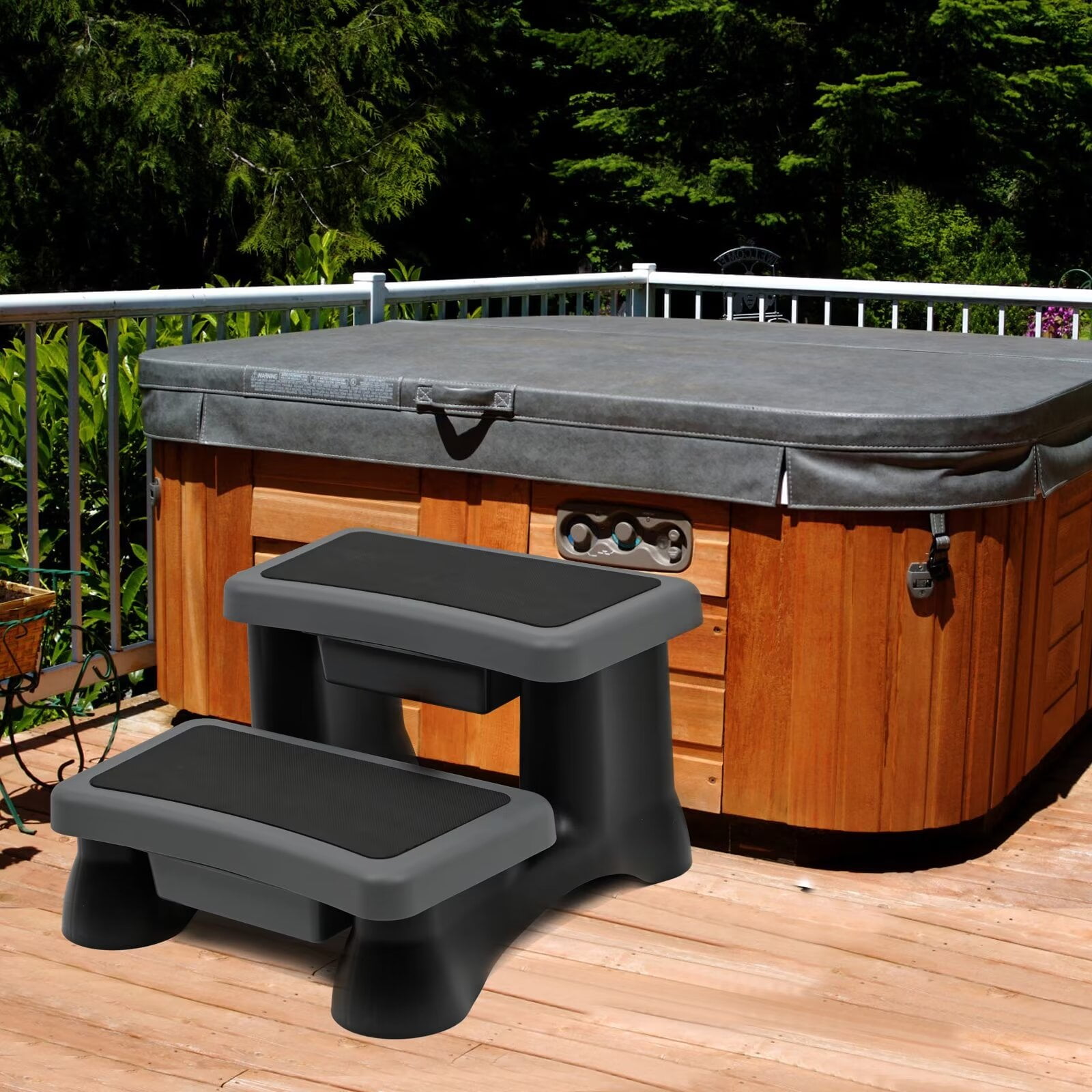 MOPHOTO Universal 2 Slip-Resistant Spa & Hot Tub Step Outdoor Indoor ...
