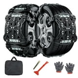 MOPHOTO Upgraded Snow Chains, Anti-Skid, Heavy Duty Manganese Steel ...