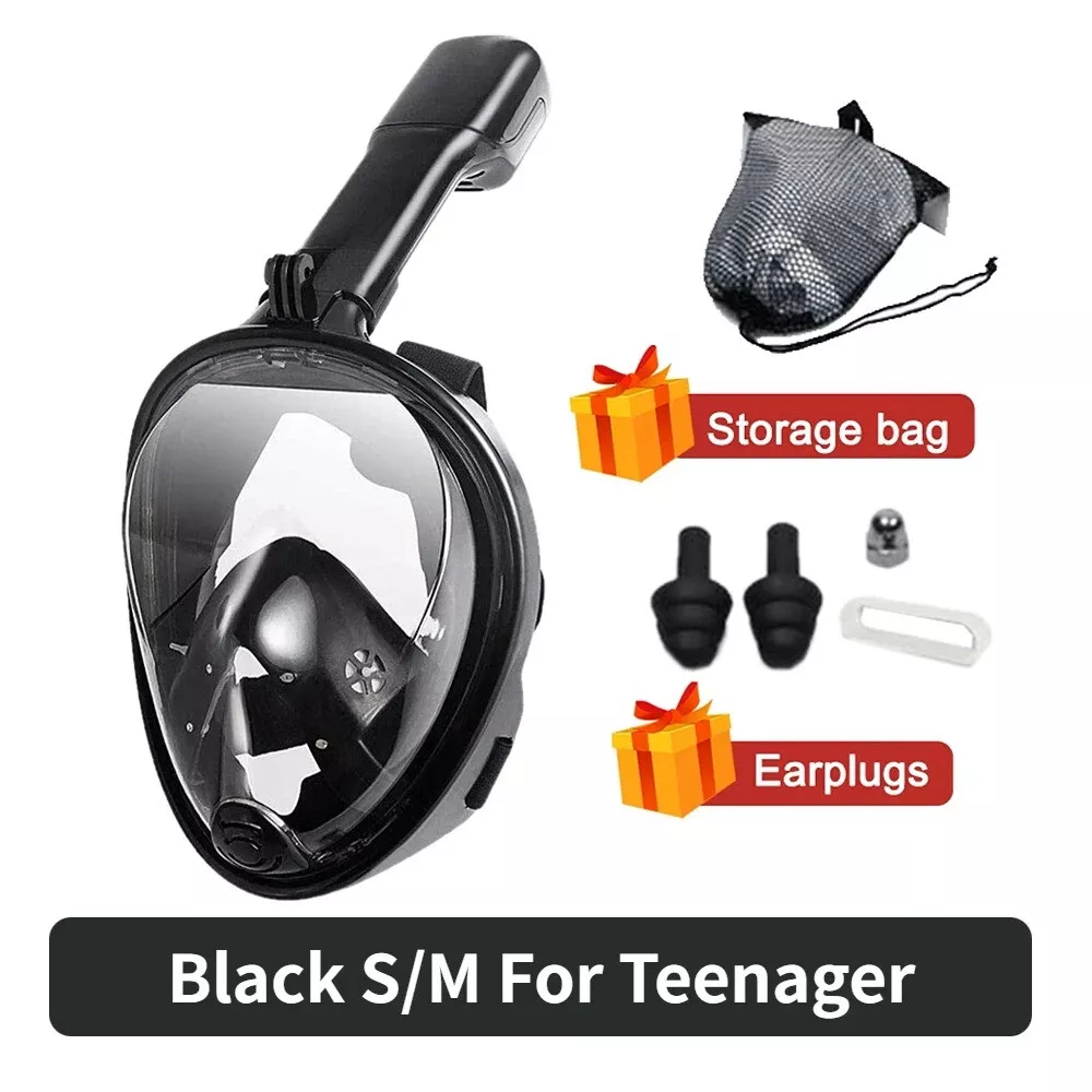 MOPNGXT Full Face Mask Swimming Underwater Diving Snorkel Scuba S/M For ...