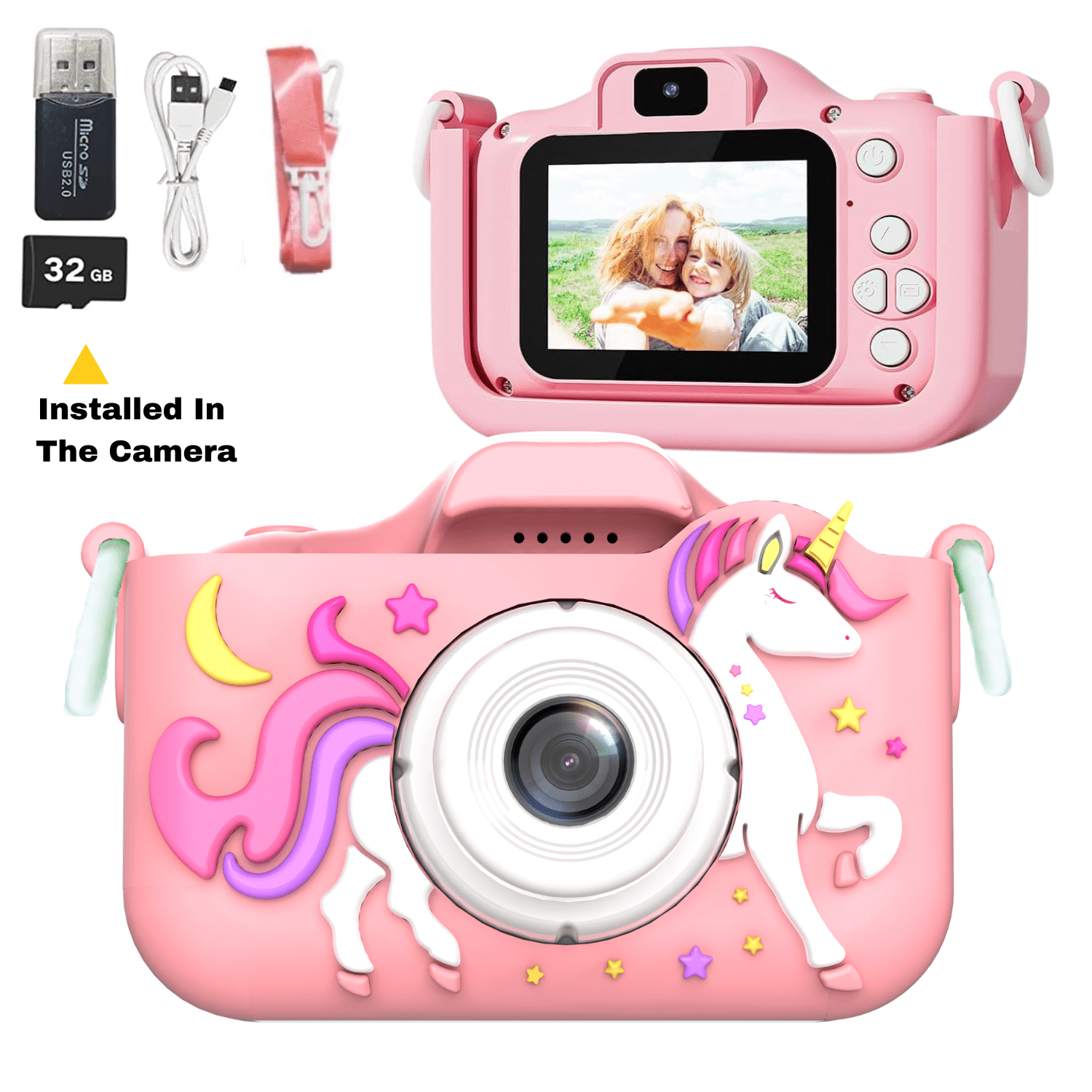 MOPO Kid Camera Unicorn for Girl 3 8 Years Toddler Camera Toy for ...