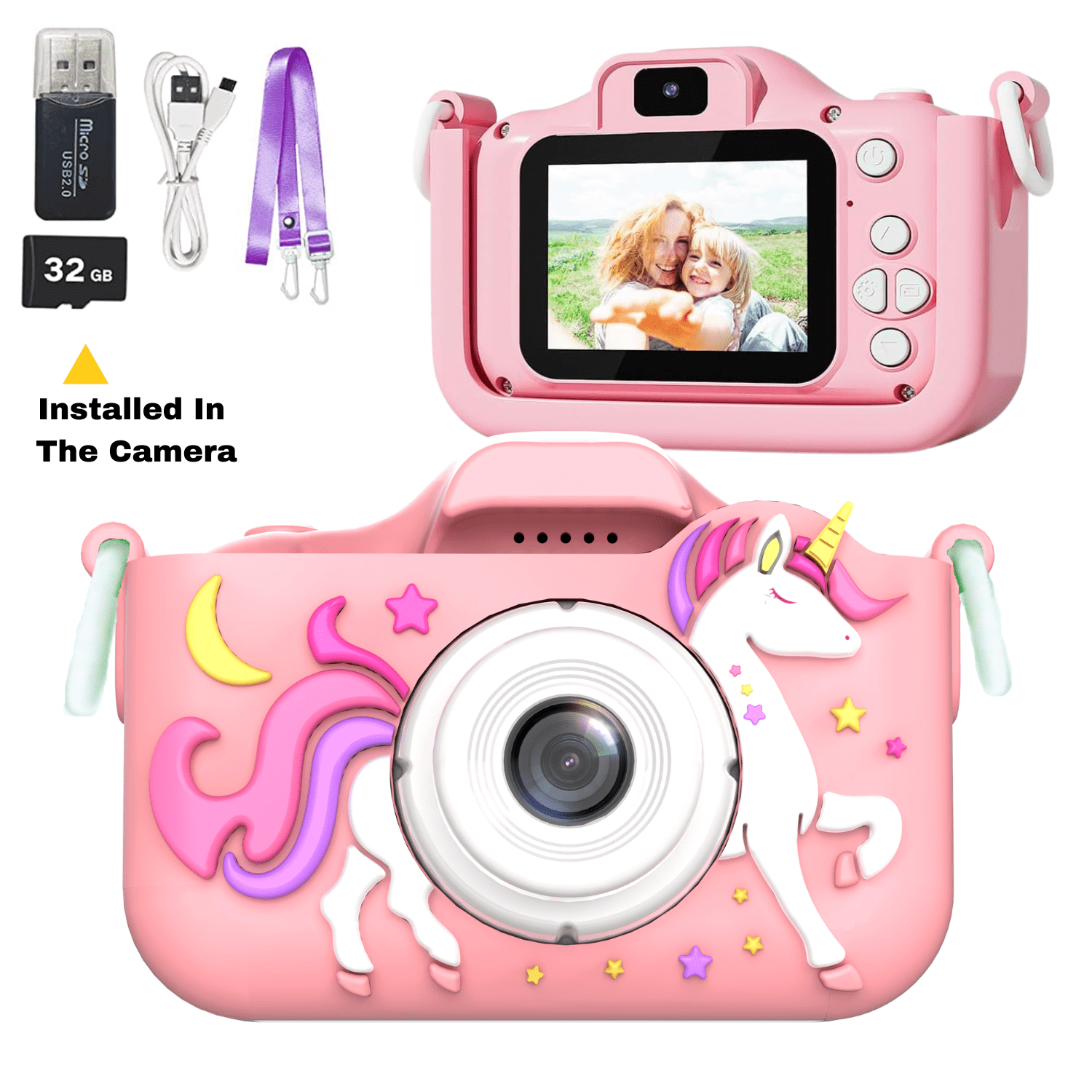MOPO Kid Camera Unicorn for Girl 3 8 Years Toddler Camera Toy for ...
