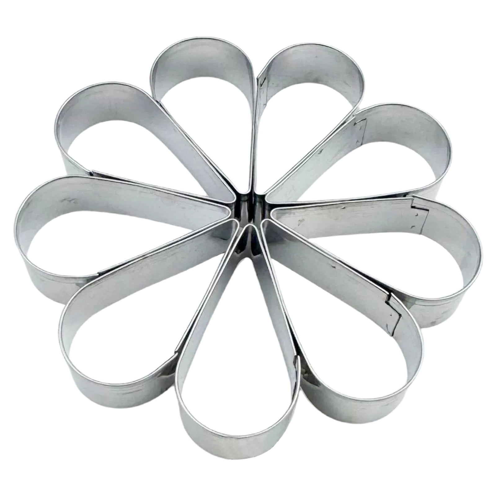 MOPOOR 1 Piece Set of Plain Edge Square Cookie Cutters in Graduated ...