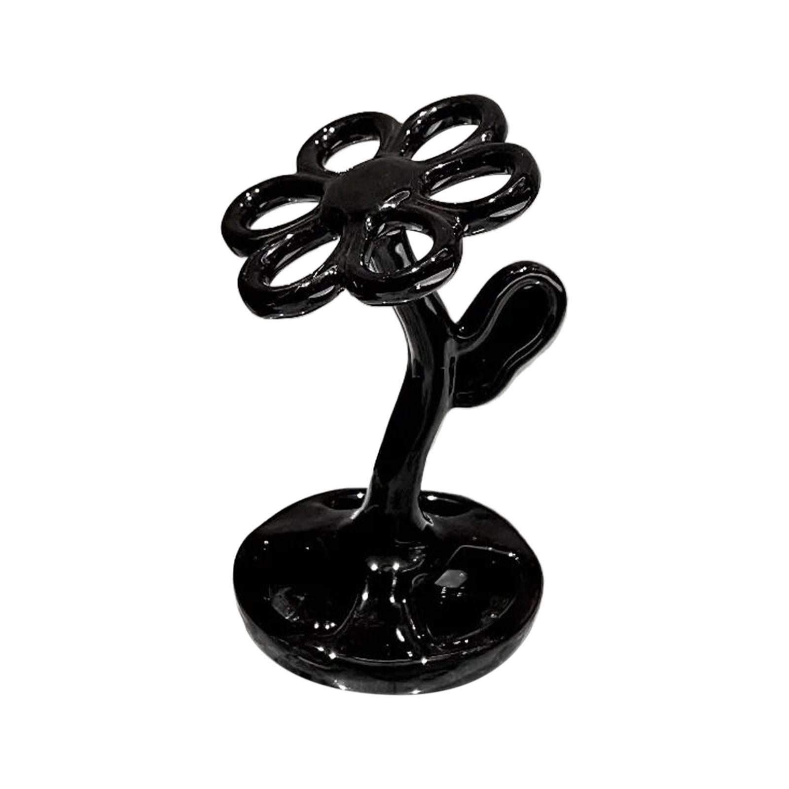 MOPOOR Flower Shaped Ceramic Toothbrush Holder, Creative Flower-Shaped ...
