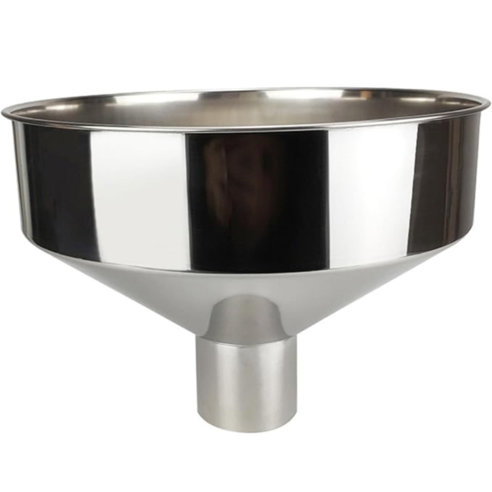 MOPOOR Large Stainless Steel Funnel with Polished Smooth Opening, Multi ...