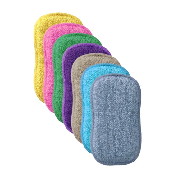 MOPOOR Multipurpose Kitchen Scrub Sponges 2026 New Reusable Microfiber ...