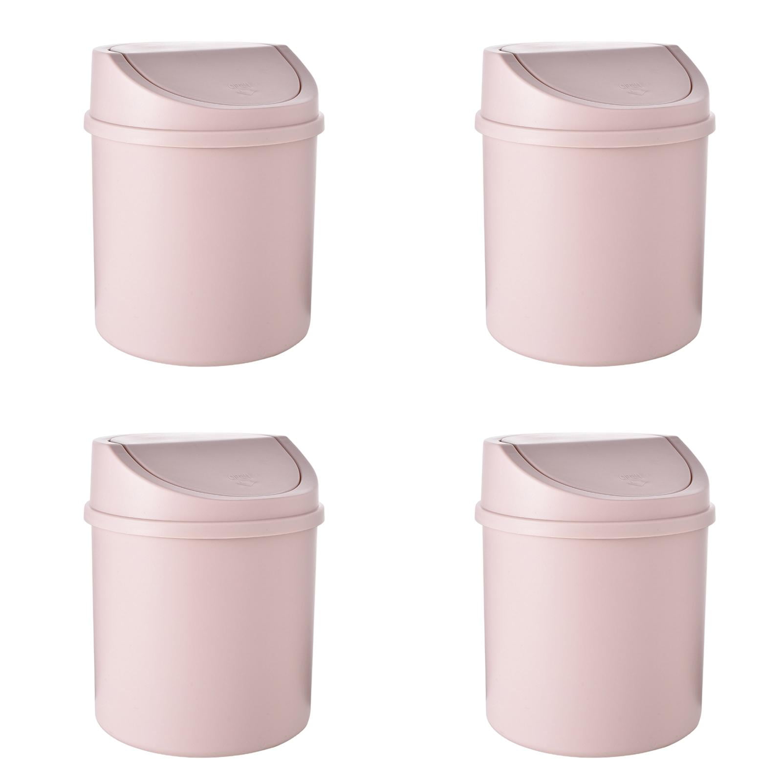MOPOOR Plastic Trash Can with Rotating,with Removable Swing-Top Lid ...