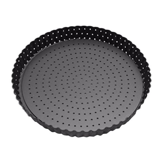 MOPOOR Small Pizza Pans With Holes - Steel Perforated Pizza Crisper Pan ...