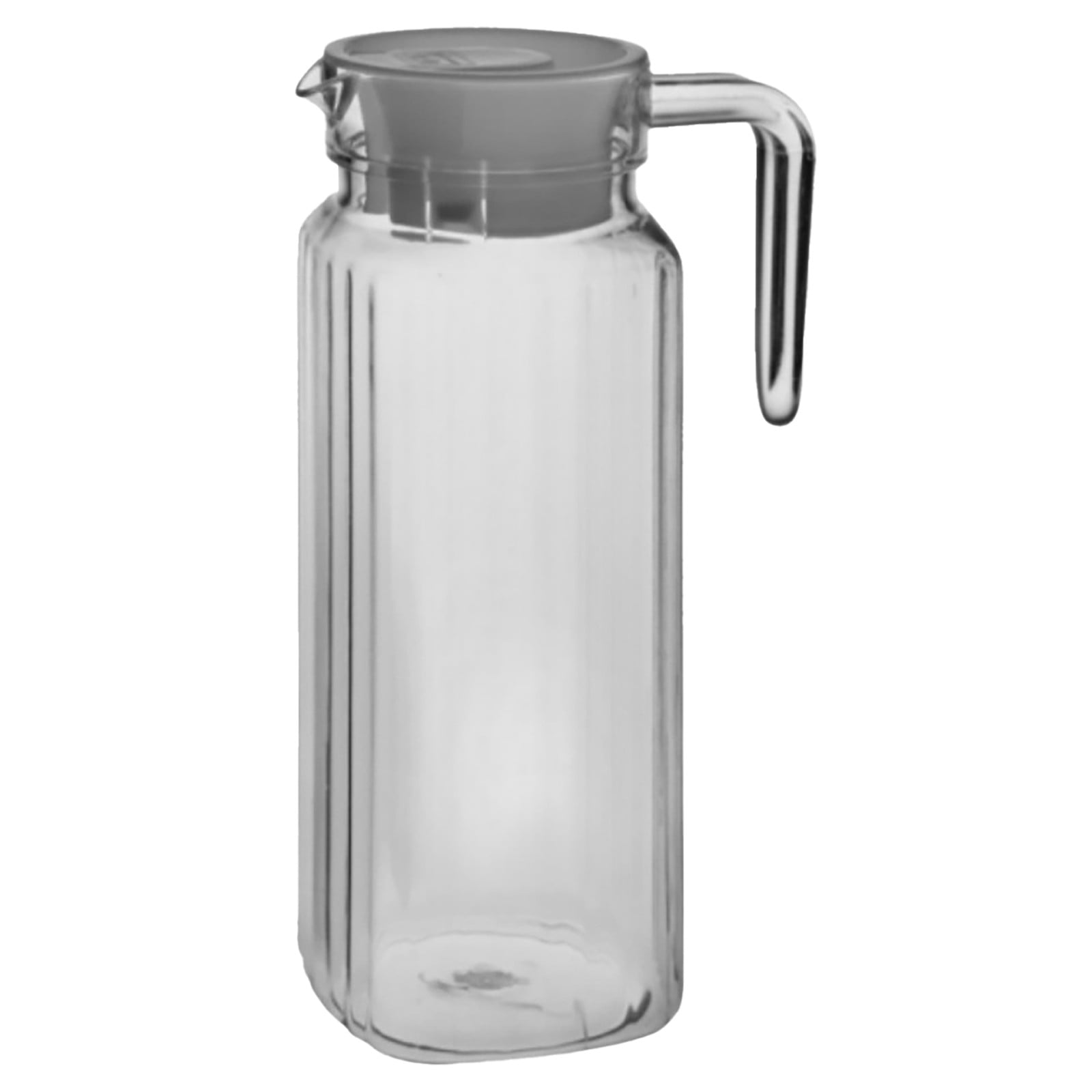 MOPOOR Square Glass Pitcher with Lid and Spout, Water Pitchers with ...