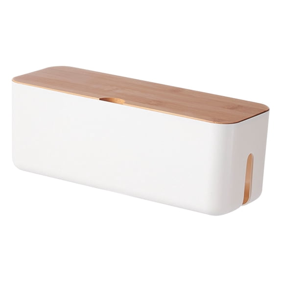 D-Line, Cable Management Box, 16.5" x 6.5" x 5.25", White - Walmart.com