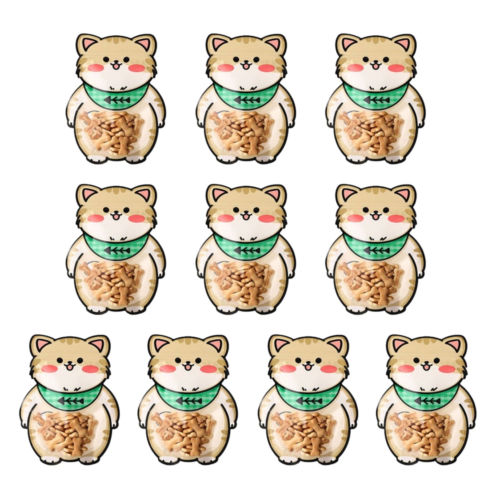 MOQIN 10-Pack Reusable Kids Snack Bags | Cute Animal Cookie & Candy ...