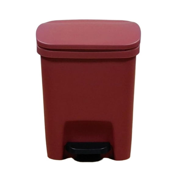 Red Trash Can
