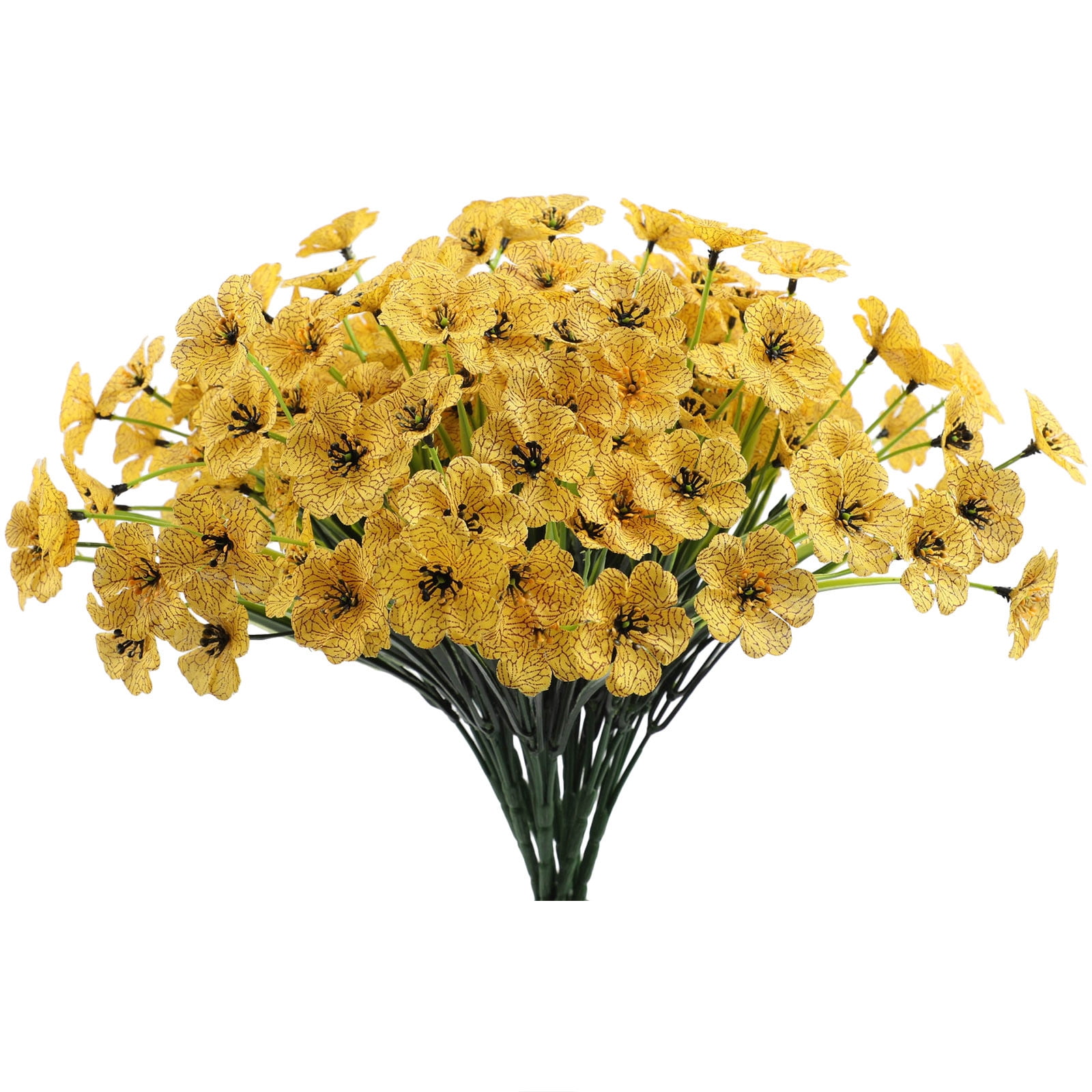 MOQIN 12 Bundles Artificial Plants Flowers Outdoors Colorful ...