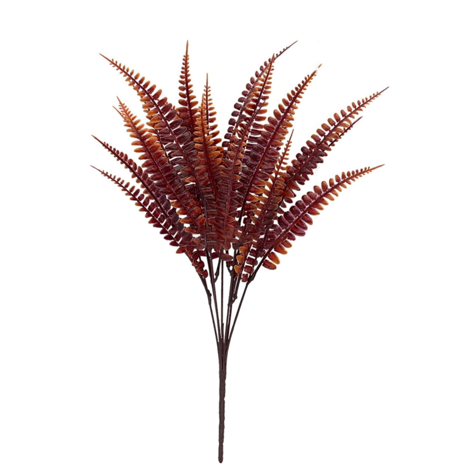 MOQIN 14 Pcs Artificial Ferns Fake Plants for Outdoors, Faux Plants ...