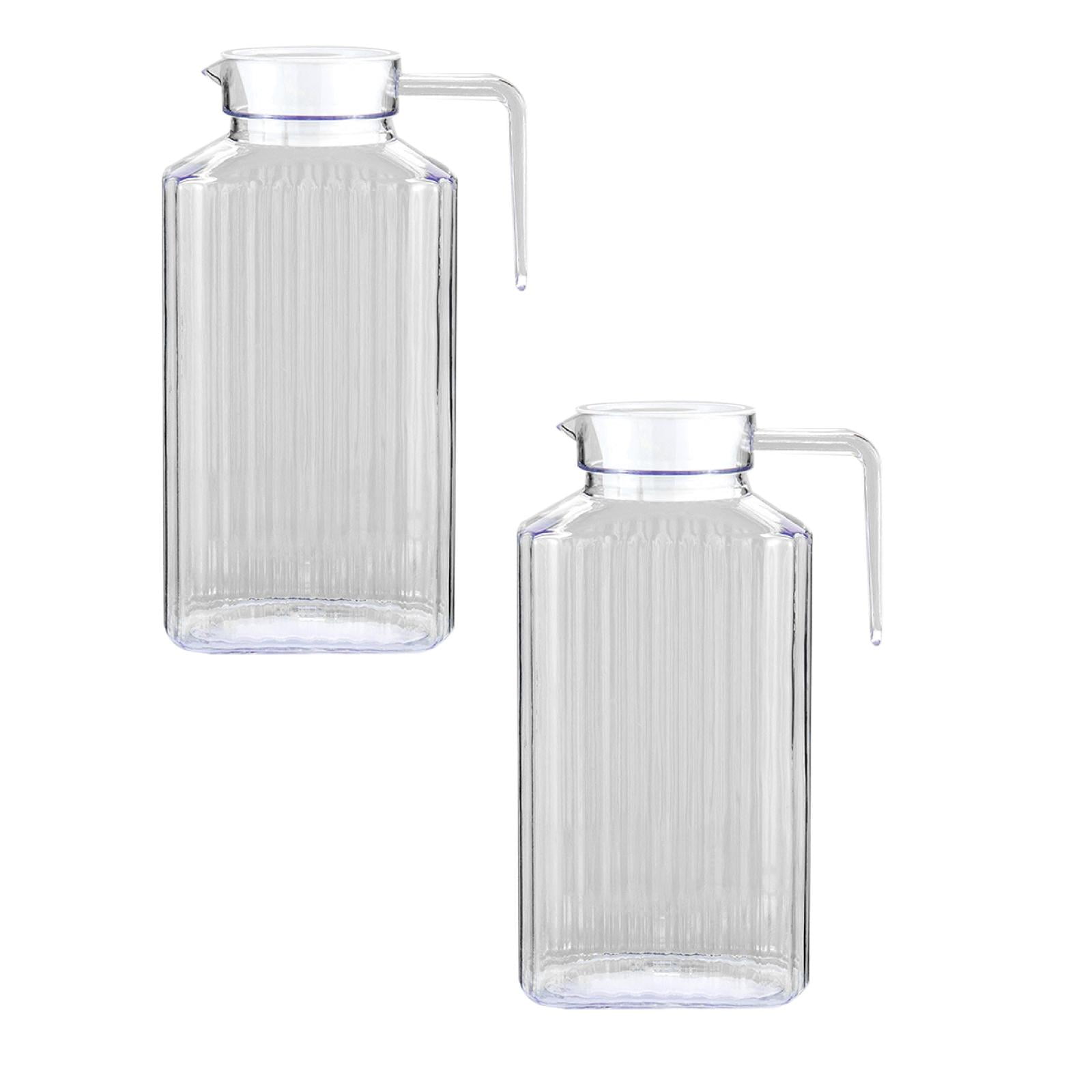 MOQIN 1Pack 1 Gallon /4L Acrylic Pitchers,Large Clear Plastic Pitcher ...