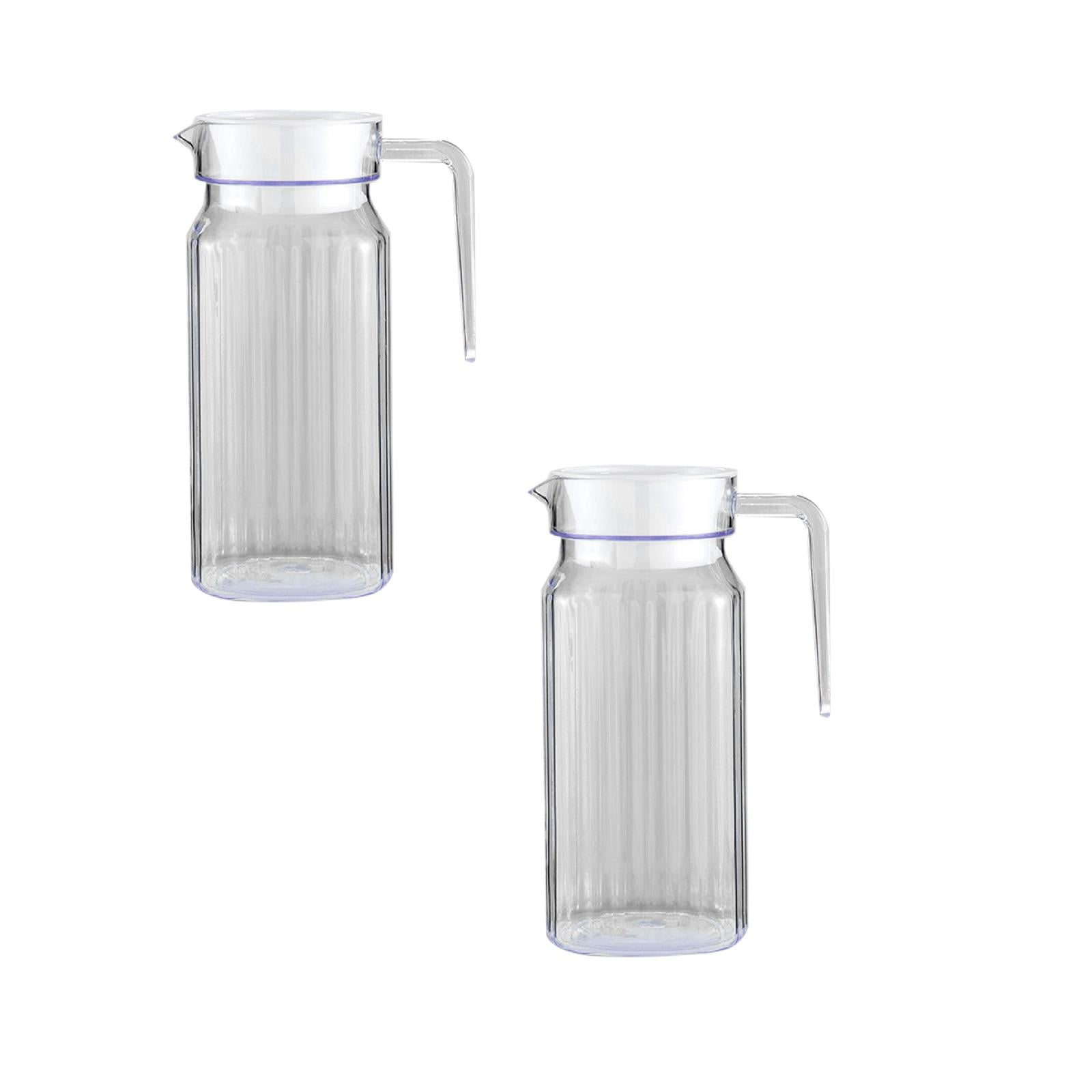 MOQIN 1Pack 1 Gallon /4L Acrylic Pitchers,Large Clear Plastic Pitcher ...