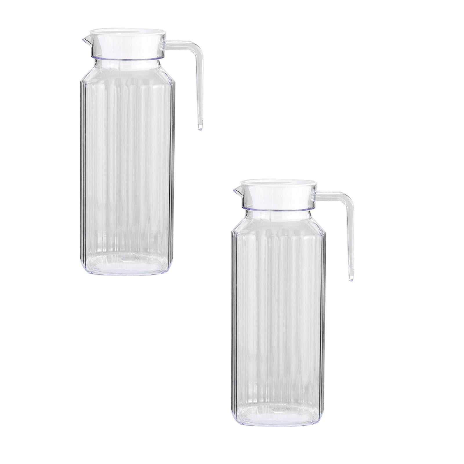 MOQIN 1Pack 1 Gallon /4L Acrylic Pitchers,Large Clear Plastic Pitcher ...
