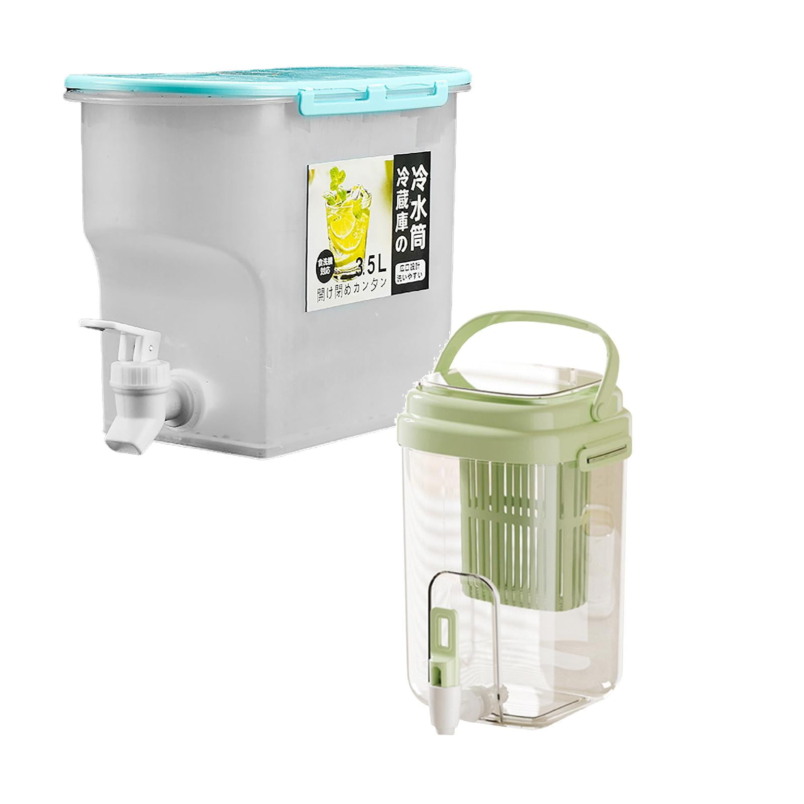 MOQIN 2 Pack 1 Gallon Fridge Beverage Drink Dispenser with Leak-proof ...