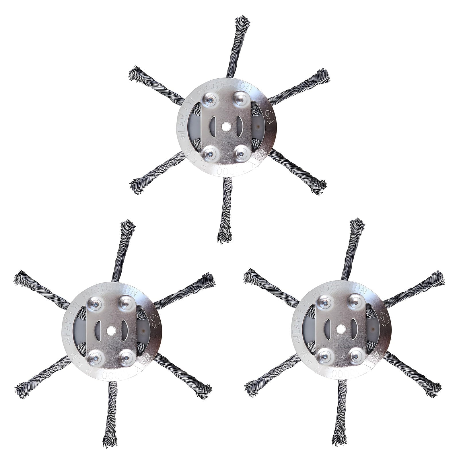 6 inch Steel Wire Brush Cutter Trimmer Head, Wired Trimmer Head ...