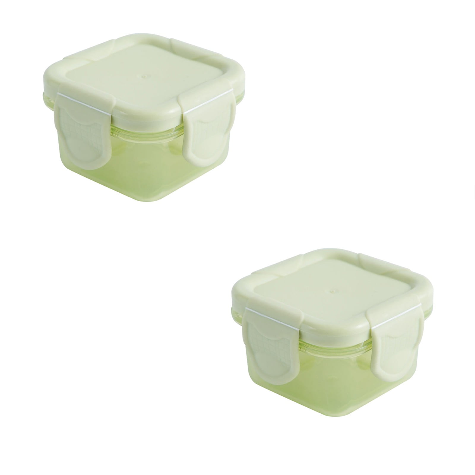 MOQIN 2-Pack Mini BPA-Free Plastic Food Storage Containers | Stackable ...