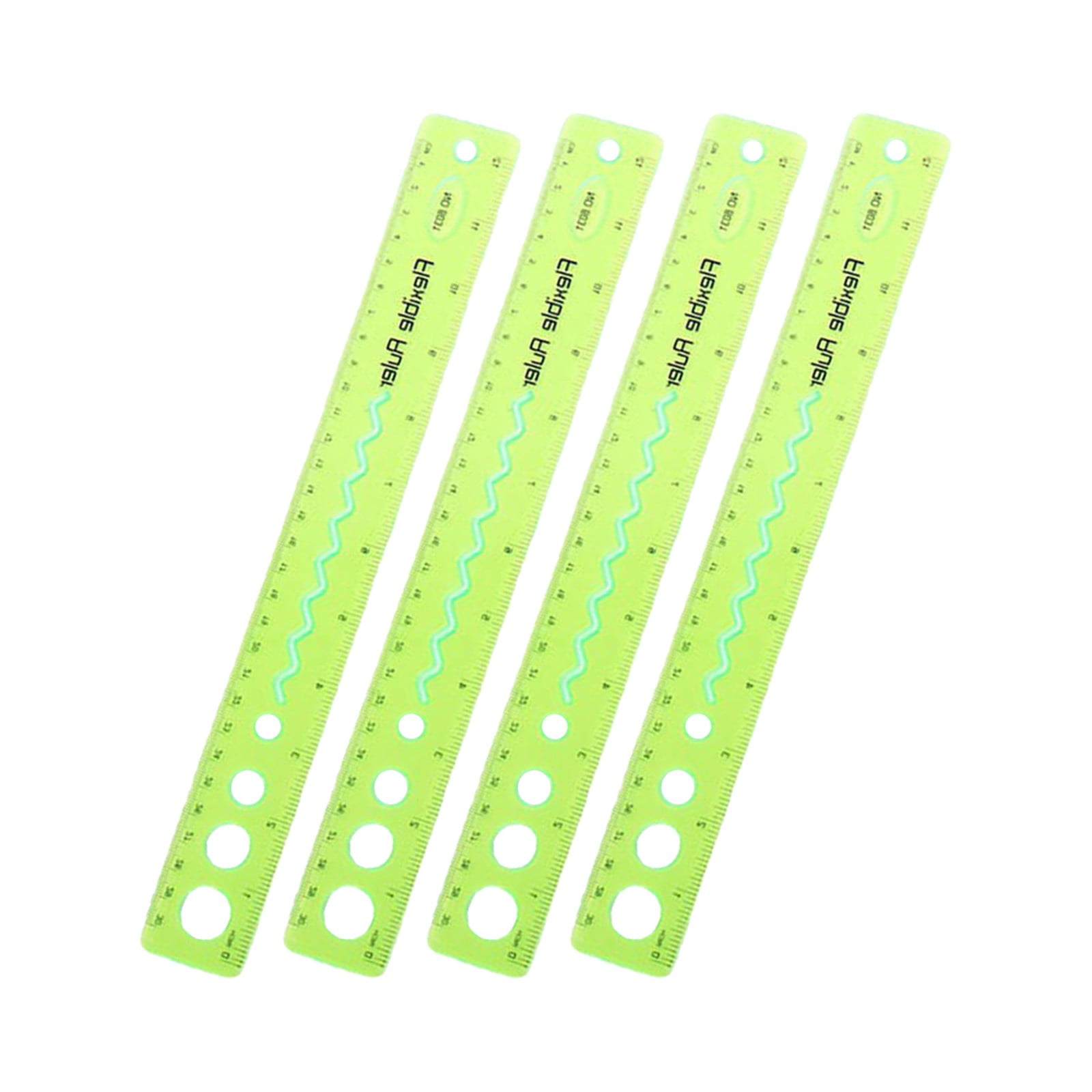 MOQIN 2 Packs 12 Inch Rulers Small Ruler Assorted Colors Small Plastic ...